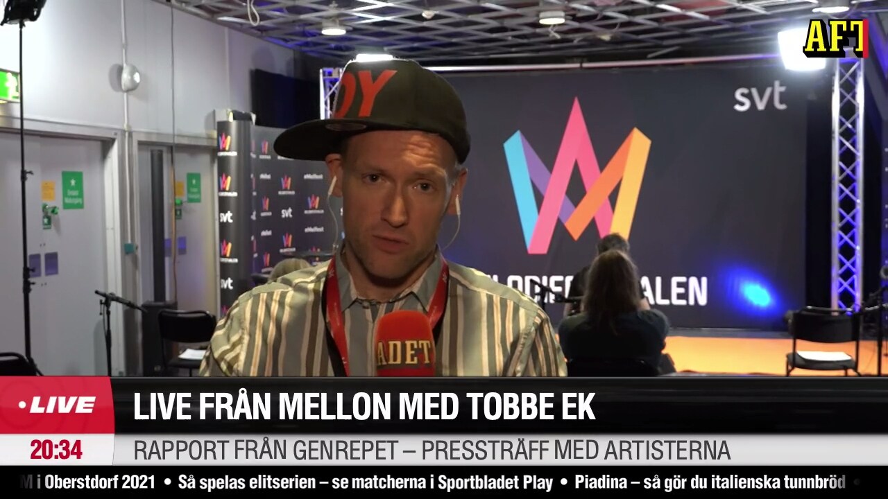Tobbe Ek om genrepet inför deltävling tre i Mello - Aftonbladet TV