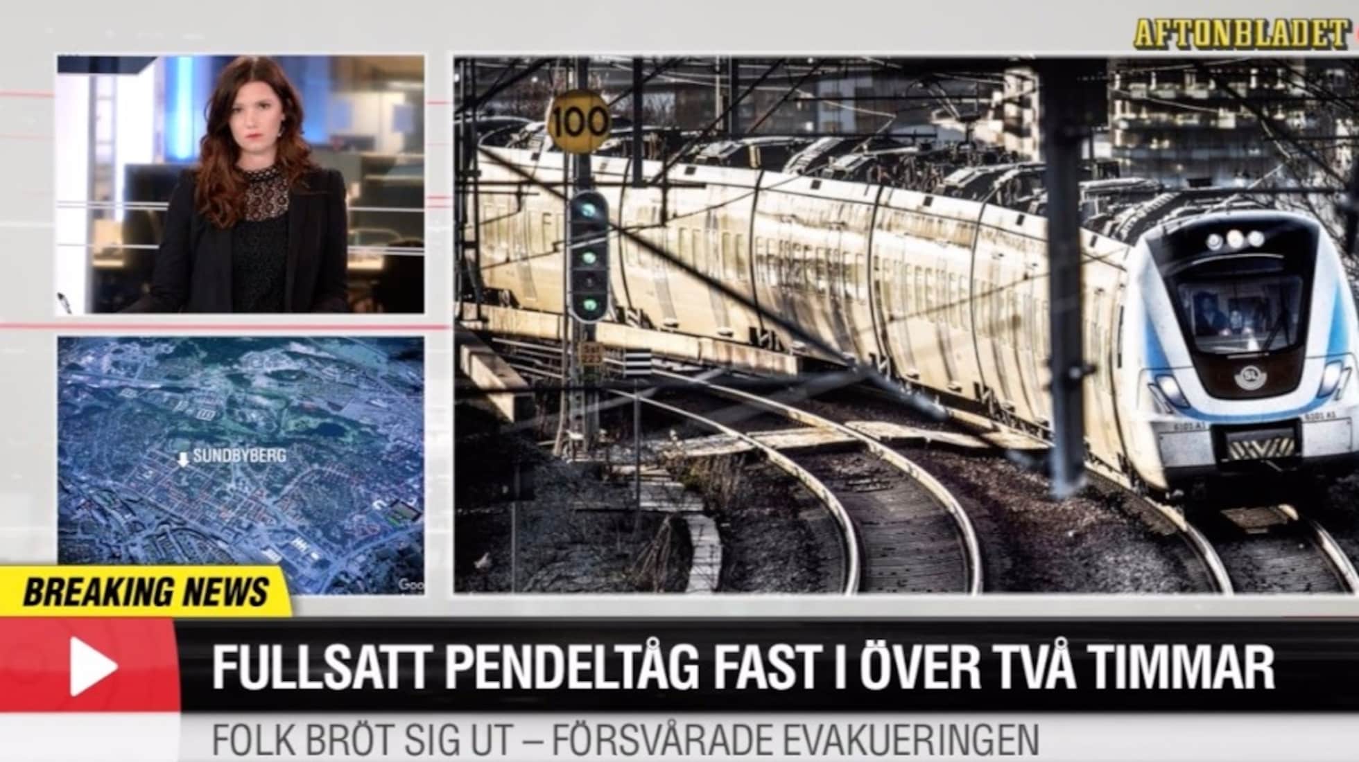 SL-tåg fast utan för Sundbyberg – i två timmar