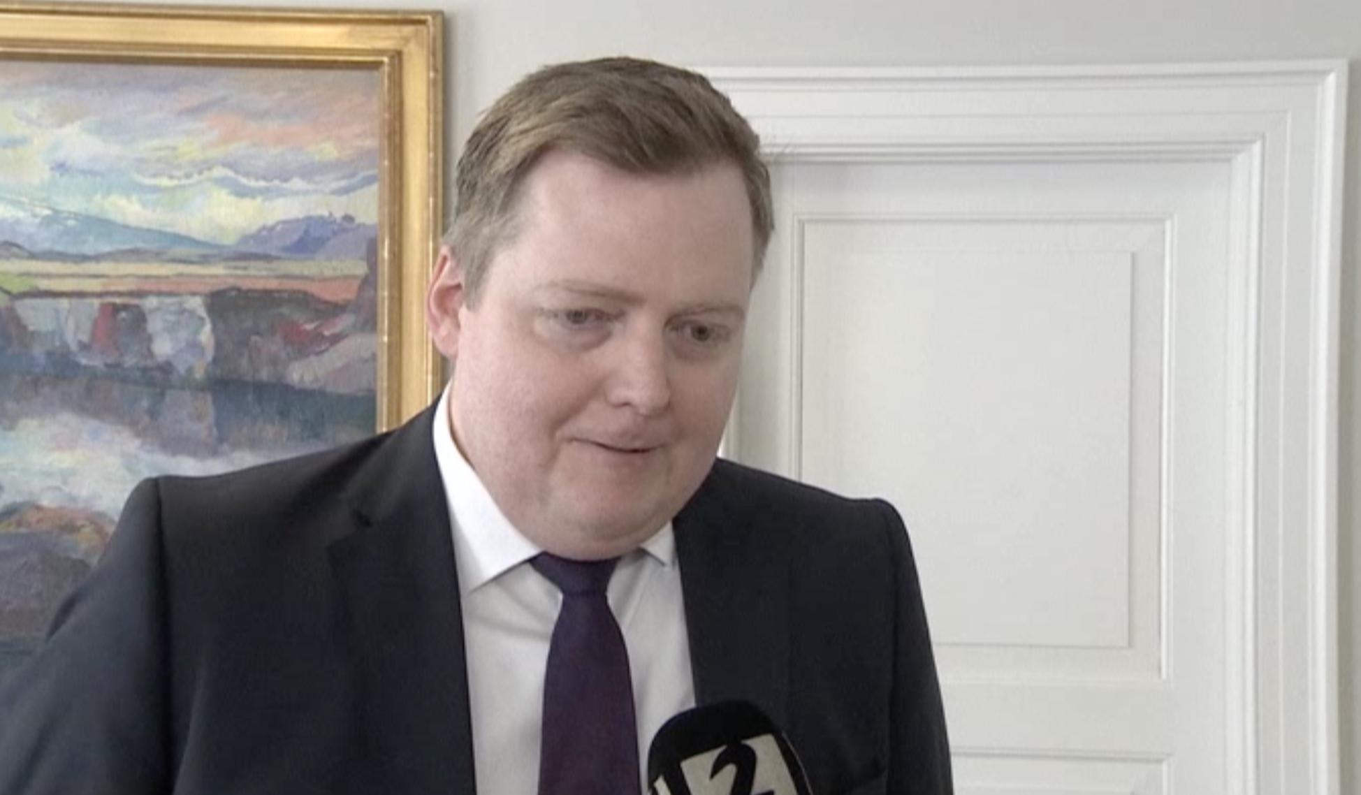 Islands statsminister vill upplösa parlamentet