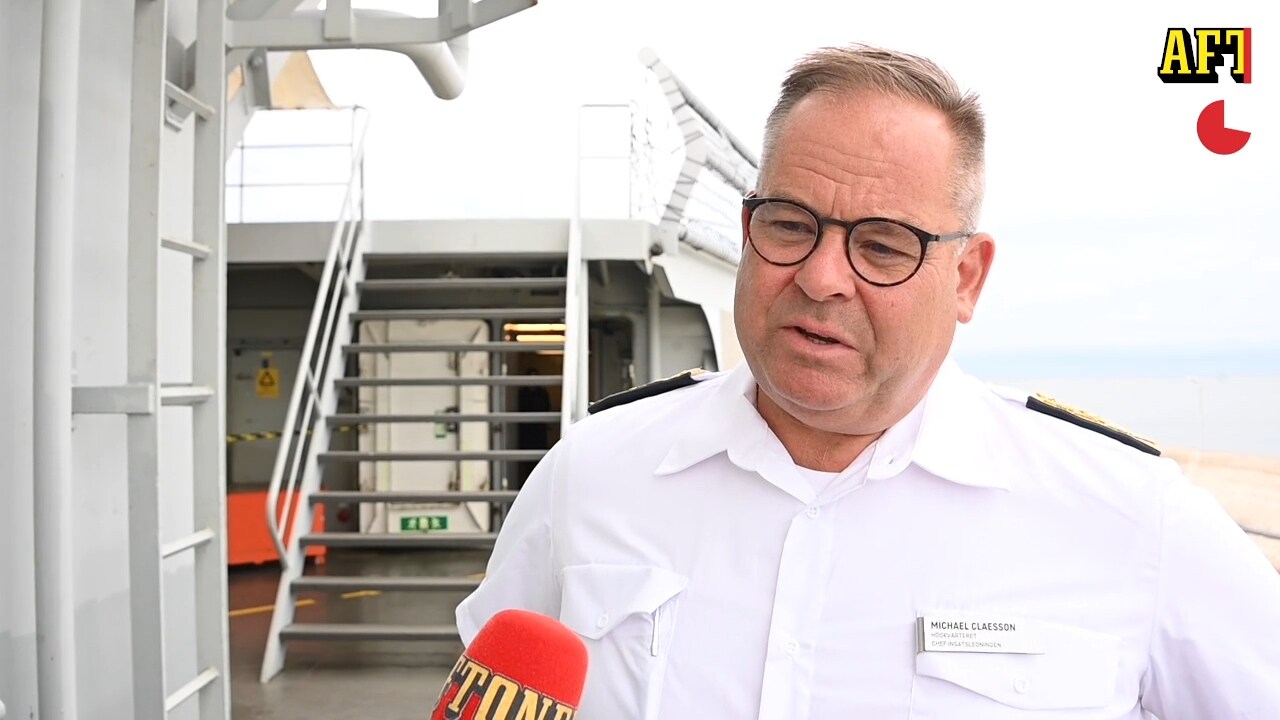 Försvarets insatshef Michael Claesson: ”Vi utesluter inget från rysk ...