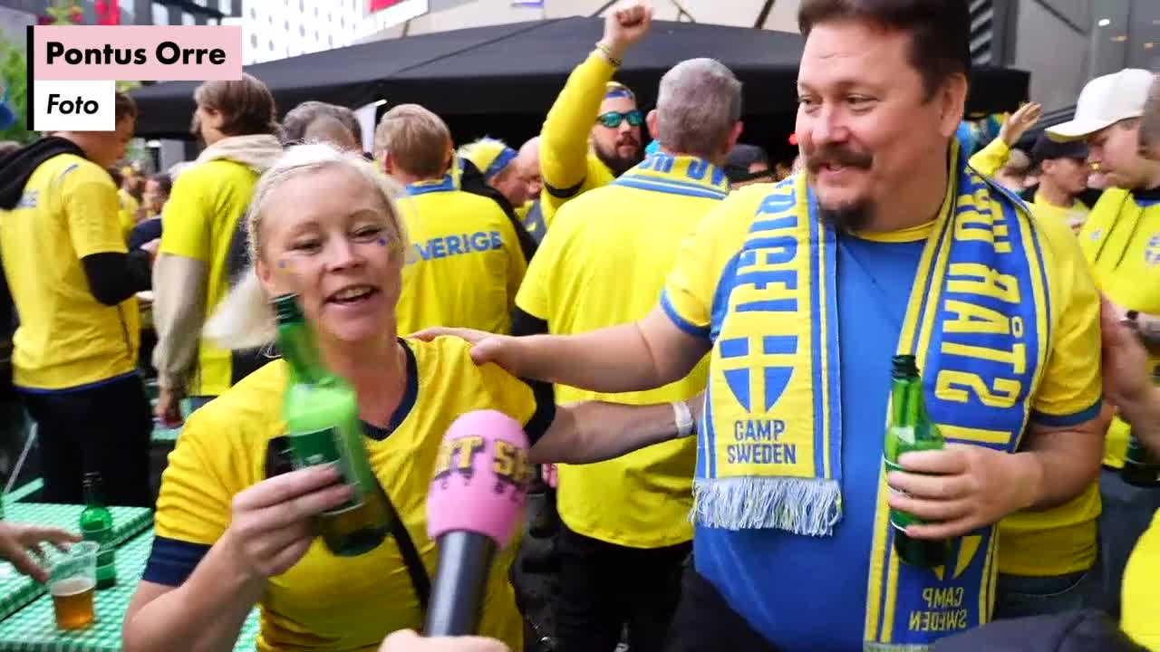Här Laddar Svenska Fansen Upp Inför Sverige Kosovo Aftonbladet Tv