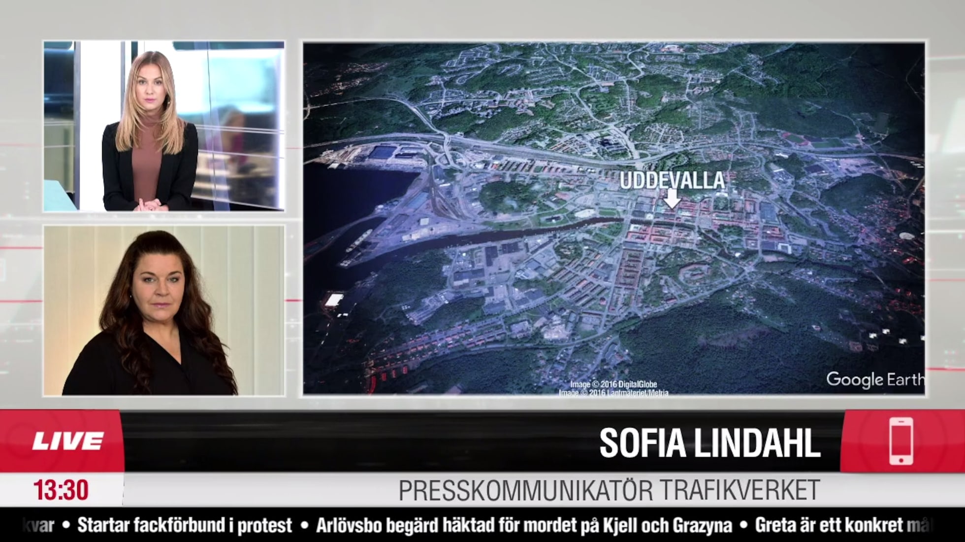 Uddevalla: Bro avstängd efter islossning