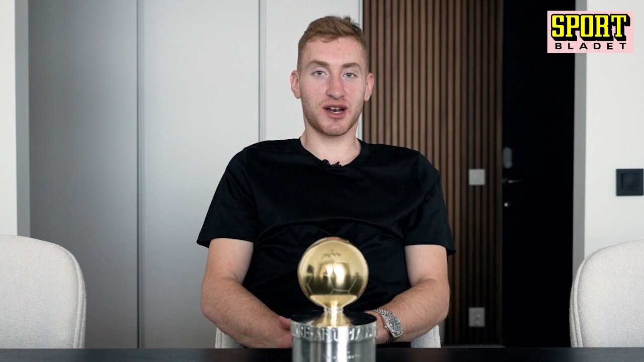Dejan Kulusevski får Guldbollen 2022 - Aftonbladet TV