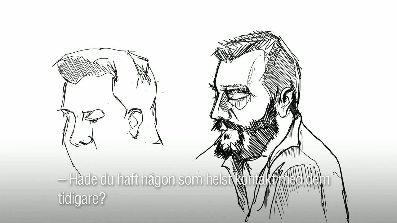 Daniel Nyqvist har förhörts i tingsrätten efter dubbelmorden i ...
