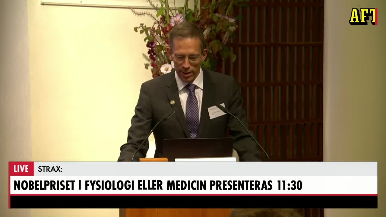 Svensk tilldelas nobelpriset i fysiologi eller medicin - Aftonbladet TV