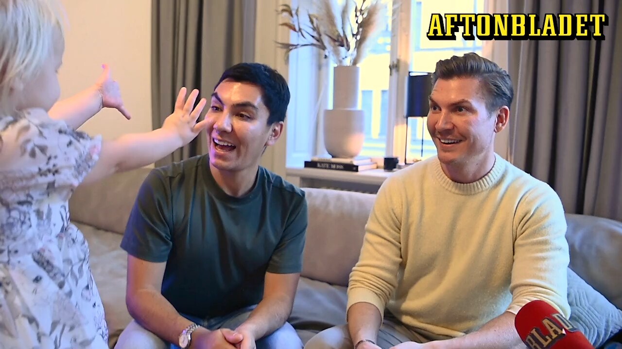 Pappa pappa dotter om att bli tvåbarnsfamilj: "Allt vändes upp och ner ...