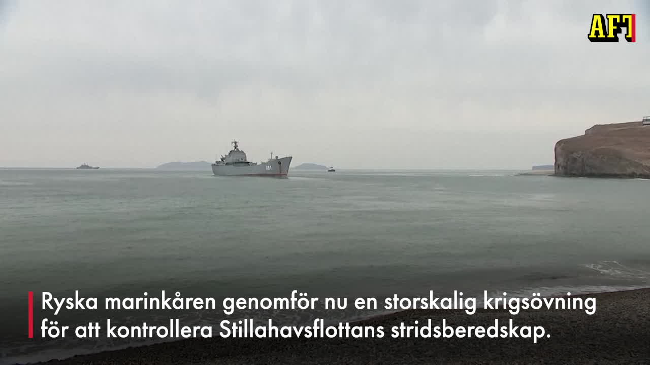 Rysslands storskaliga militärövning i Stilla havet - 25 000 soldater ...