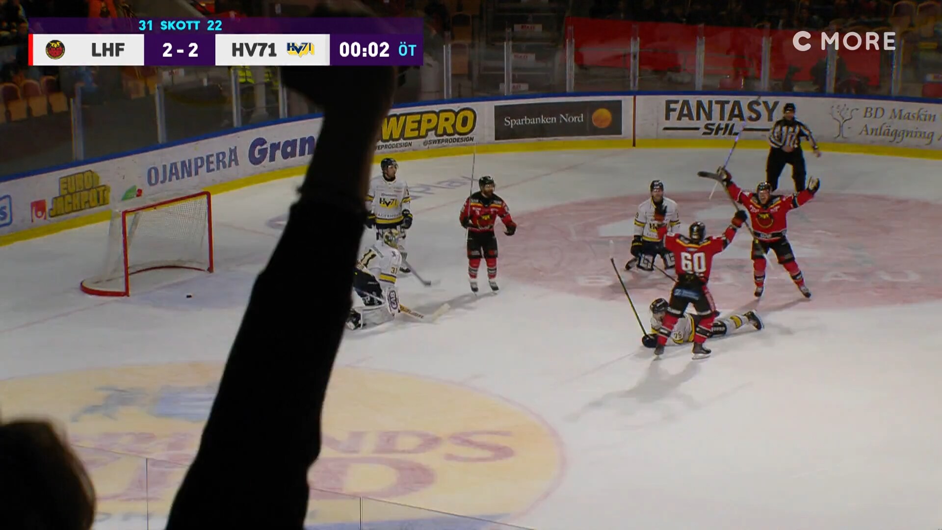 Här avgör Luleå mot HV71 i sudden death – med två sekunder kvar - Aftonbladet TV