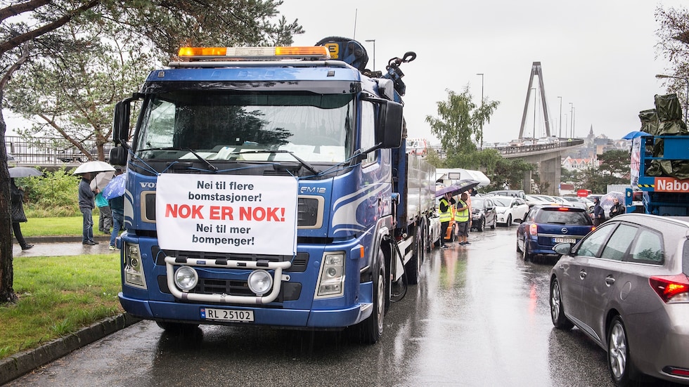 Slik aksjonerte de mot bompenger i Stavanger og Sandnes - fvn.no