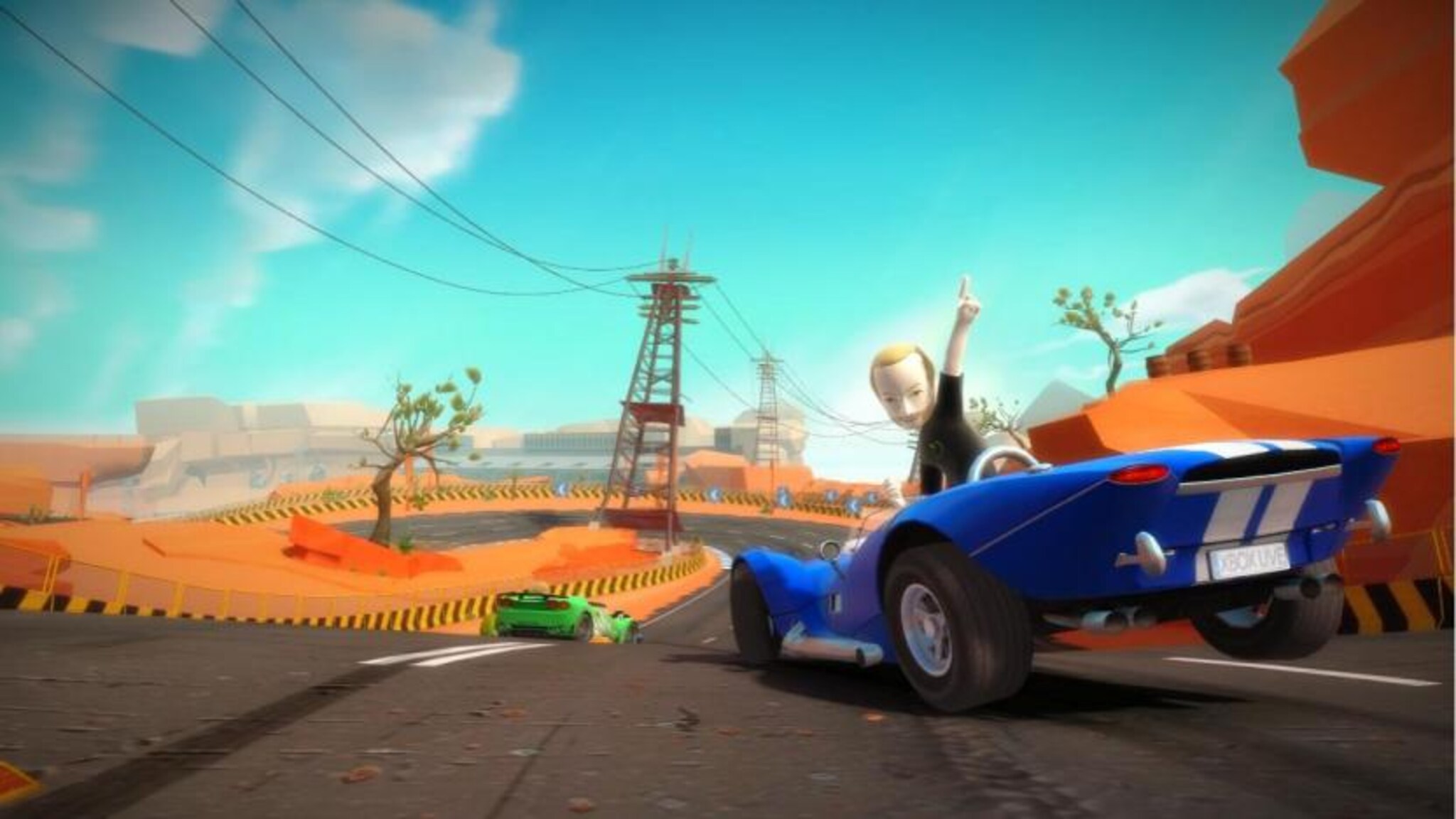 Racing med hele kroppen: Spillanmeldelse: «Kinect Joy Ride» - VG