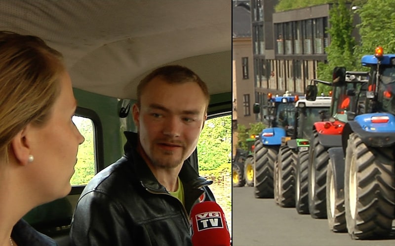 Frp-Sylvi møtt med stille protest fra rasende bønder i Oslo