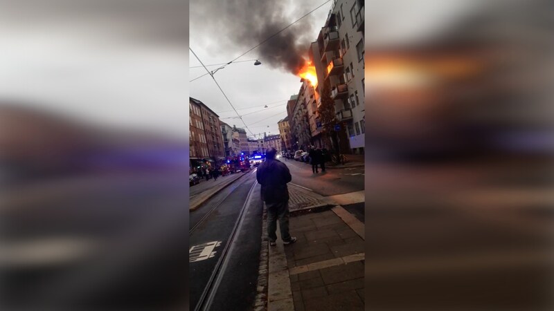 Kontroll på brann i bygård i Oslo