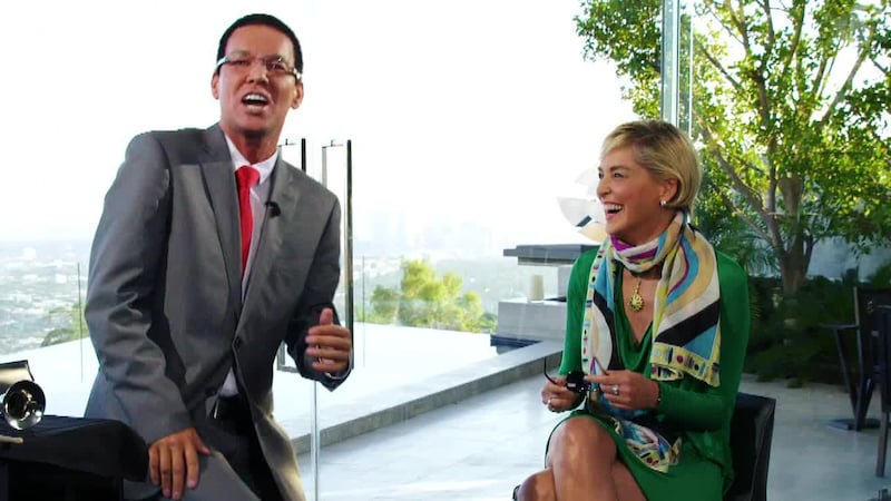 Her fiker Sharon Stone til Kristian Valen