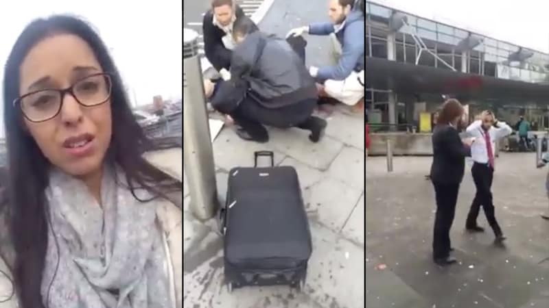 Fadwa Rhimi filmet dramatikken på Zaventem: – Kjære venner, ikke kom til flyplassen