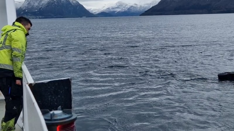 Ferge gikk på grunn mellom Volda og Lauvstad