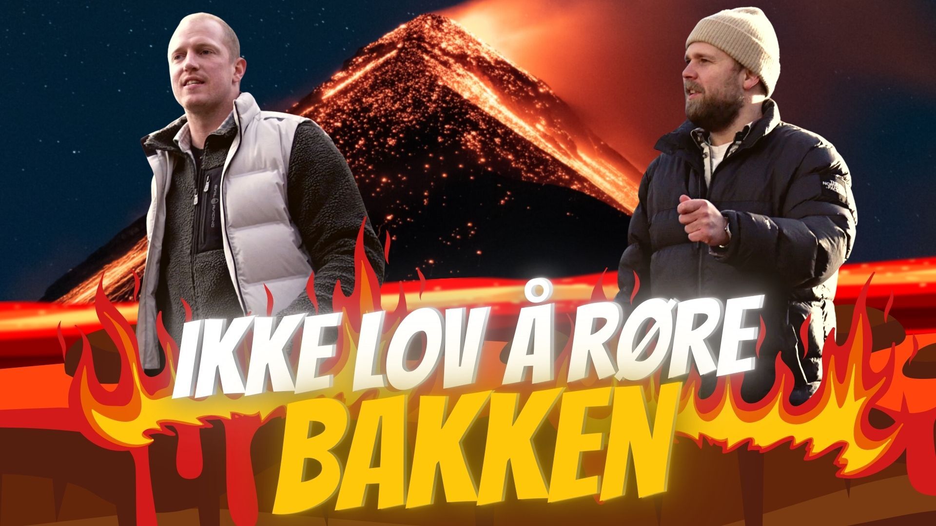 Erik Follestad og Jon Martin Henriksen konkurrerer i the floor is lava ...