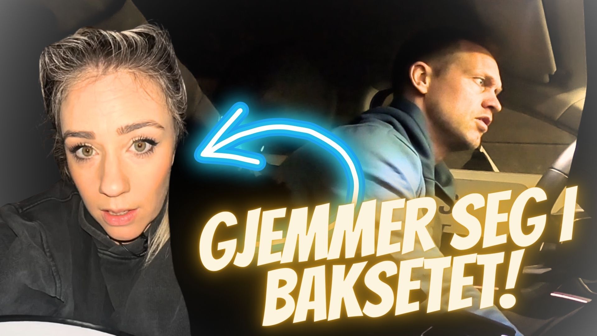 Ida Fladen skremmer Mads Hansen med ropert i bil - VGTV