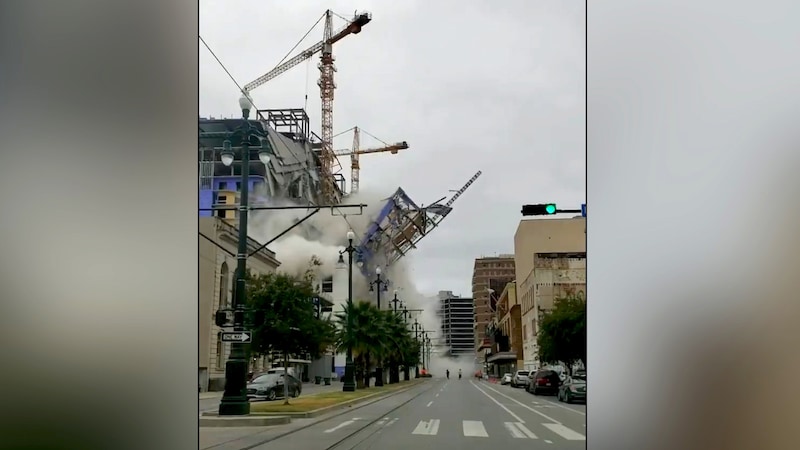 Én død og flere skadet etter massiv bygningskollaps i New Orleans