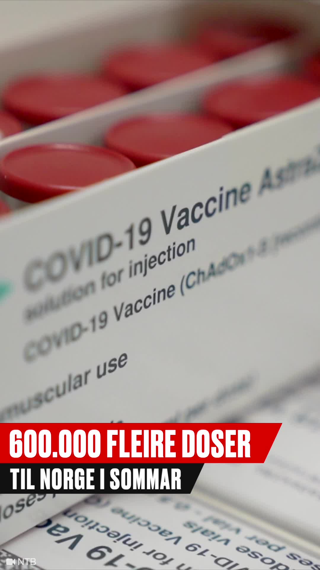 VG Nyheter: 600.000 fleire vaksinedosar til Norge i sommar - VGTV