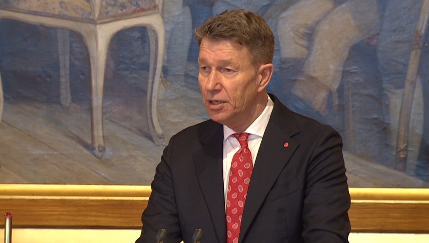 Olje- og energiminister Terje Aasland redegjør for Stortinget om Fosen ...