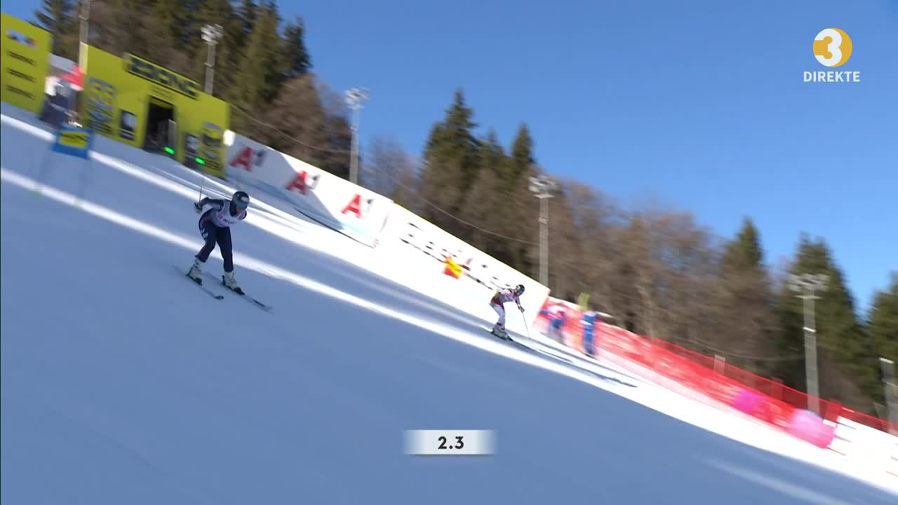 Alpint-VM: Her går det galt for Maria Tviberg - VGTV