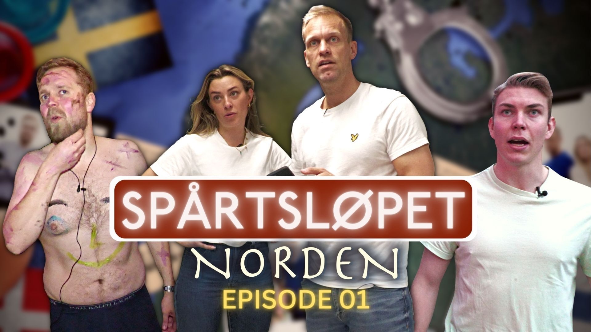 Spårtsløpet Norden episode 1: Kroppsmaling, egg i rumpa og puppeglipp ...